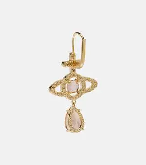 VIVIENNE WESTWOOD Olympia Embellished Drop Earrings - Gold
