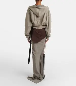 Rick Owens Cotton-blend Jersey Maxi Skirt