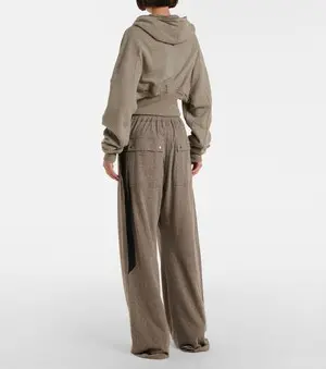 Rick Owens Cotton-blend Jersey Sweatpants - Grey