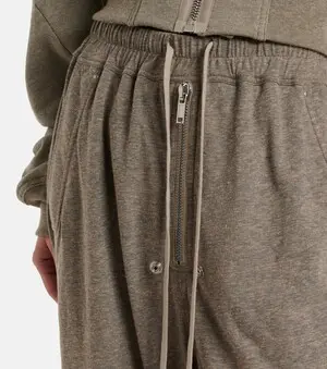 Rick Owens Cotton-blend Jersey Sweatpants - Grey
