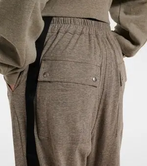 Rick Owens Cotton-blend Jersey Sweatpants - Grey