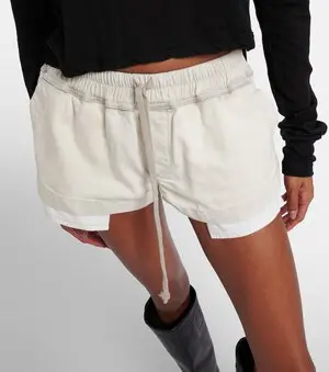Rick Owens Cotton Jersey Shorts - Grey