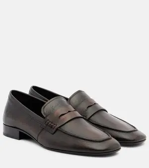 Dries Van Noten Leather Penny Loafers