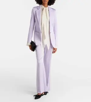 Nina Ricci Crepe Satin Blazer