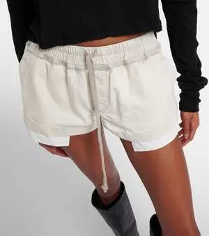 Rick Owens Cotton Jersey Shorts
