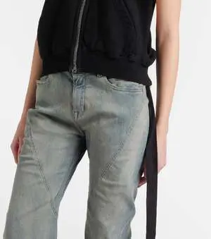 Rick Owens Cotton Jersey Zip-up Vest