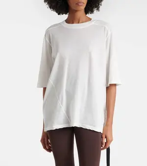 Rick Owens Oversized Cotton Jersey T-shirt With Attached Belt