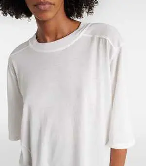 Rick Owens Oversized Cotton Jersey T-shirt With Attached Belt