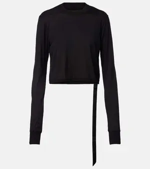 Rick Owens Belted Cotton Jersey T-shirt