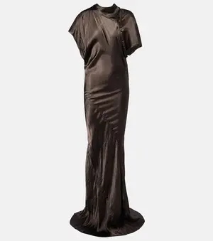 Rick Owens Seb Satin Gown - Brown