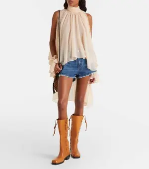 Paris Texas Roxanne Leather Knee-high Boots - Brown