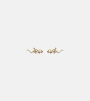 SYDNEY EVAN Lizard Stud Earrings - Gold