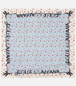 Dolce & Gabbana Floral Silk Twill Scarf - Multicoloured