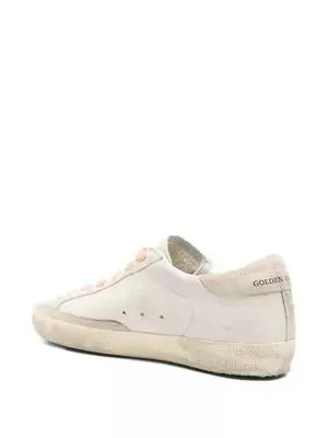 GOLDEN GOOSE Super-star Lace-up Sneakers With Crystal-embellished Star