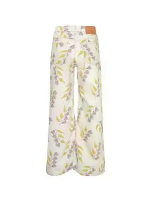 Ulla Johnson Willow Floral-print Wide-leg Jeans