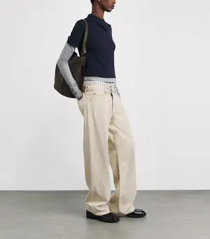 Rag & Bone Saige Boxer Low-rise Straight Jeans - Beige
