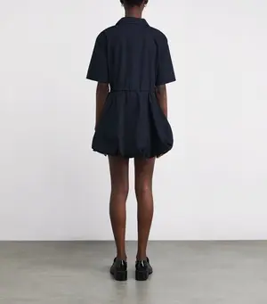 Maje Cotton Bubble-hem Mini Dress