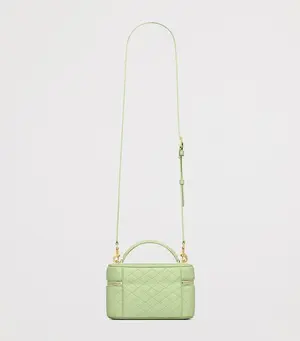 Saint Laurent Matelassé Gaby Vanity Bag - Green
