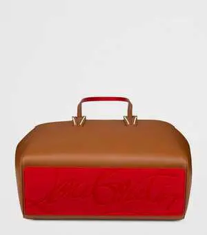 CHRISTIAN LOUBOUTIN Cabata Small Calfskin Tote Bag - Brown