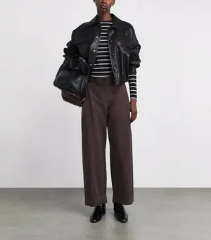ME+EM Cotton-blend Tapered Chinos