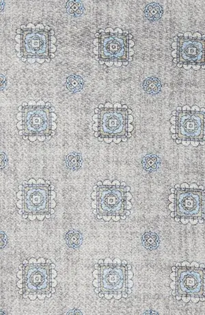 JACK VICTOR Ronge Silk Pocket Square - Grey
