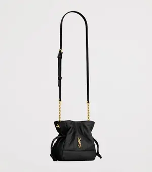 Saint Laurent Mini Leather Jamie Pouch - Black
