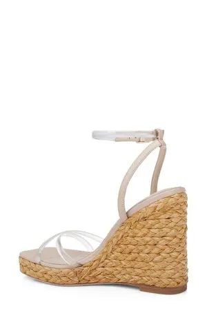 L'Agence Malone Espadrille Platform Wedge Sandal - Chai