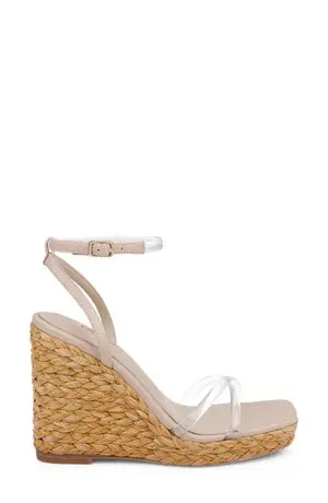 L'Agence Malone Espadrille Platform Wedge Sandal - Chai