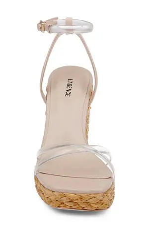 L'Agence Malone Espadrille Platform Wedge Sandal - Chai