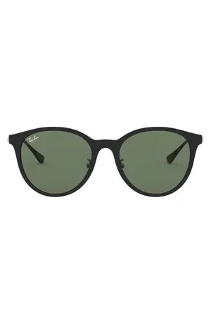 Ray-ban 55mm Square Sunglasses - Black/dark Green