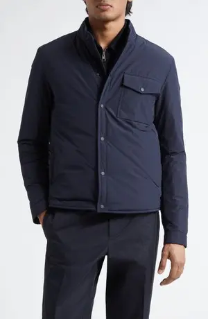 Moncler Zonda Water Repellent Down Jacket - Navy Blue