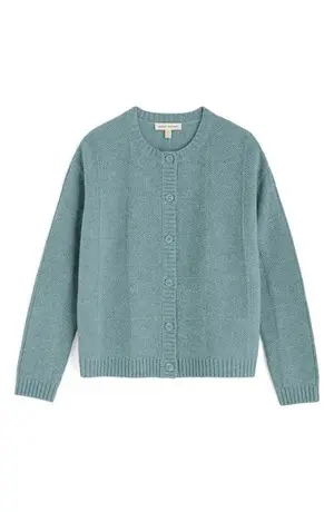 SEASALT CORNWALL Coweth Merino Wool-blend Cardigan - Lichen
