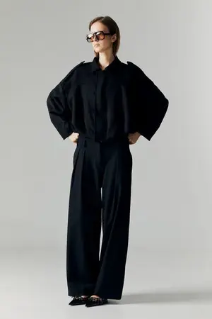 ATS Qiana Suede Jacket - Black