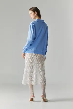 ATS Nara Knit Top - Blue