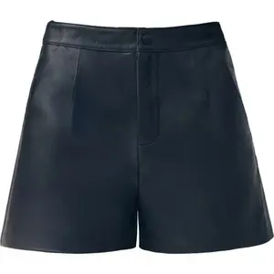ATS Wren Faux Leather Shorts - Black