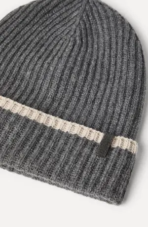 Brunello Cucinelli Knit Beanie - Medium Grey