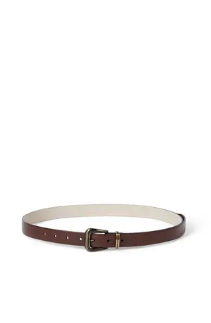 Brunello Cucinelli Vachetta Leather Belt With Monili Detail - Brown