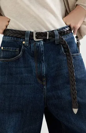 Brunello Cucinelli Braided Leather Belt