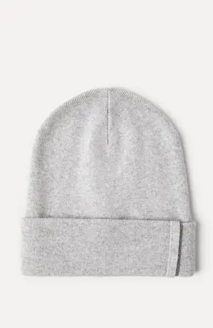 Brunello Cucinelli Knit Beanie - Light Grey