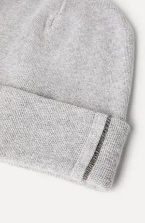 Brunello Cucinelli Knit Beanie - Light Grey