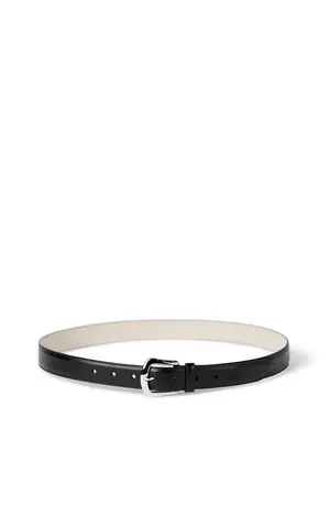 Brunello Cucinelli Calfskin Leather Belt - Black