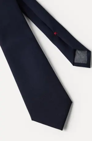 Brunello Cucinelli Virgin Wool Necktie - Blue