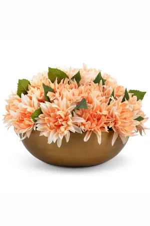 COCOBELLA Livia Realtouch Dahlia Arrangement - Peach