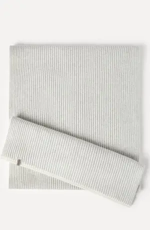 Brunello Cucinelli Knit Scarf - Light Grey