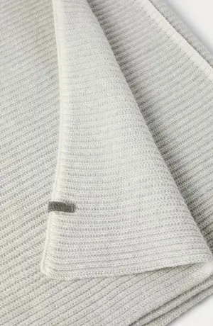 Brunello Cucinelli Knit Scarf - Light Grey