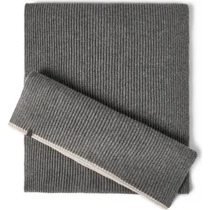 Brunello Cucinelli Knit Scarf - Medium Grey