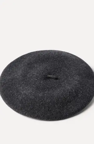 Brunello Cucinelli Wool Beret - Anthracite