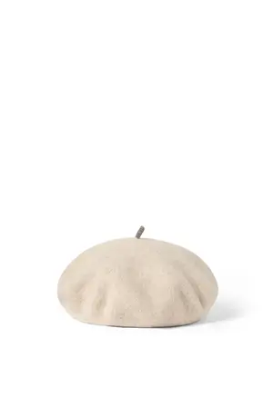 Brunello Cucinelli Wool Beret - Beige