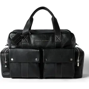Brunello Cucinelli Grained Calfskin Leisure Bag - Black