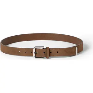 Brunello Cucinelli Reversed Leather Belt - Chestnut